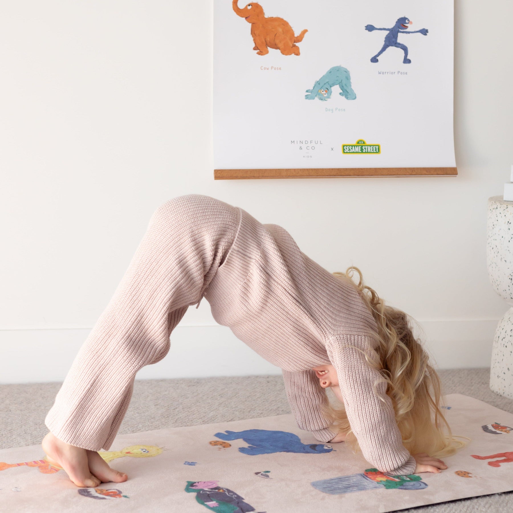 Sesame Street Yoga Bundle - Yoga Mat & Poses Print