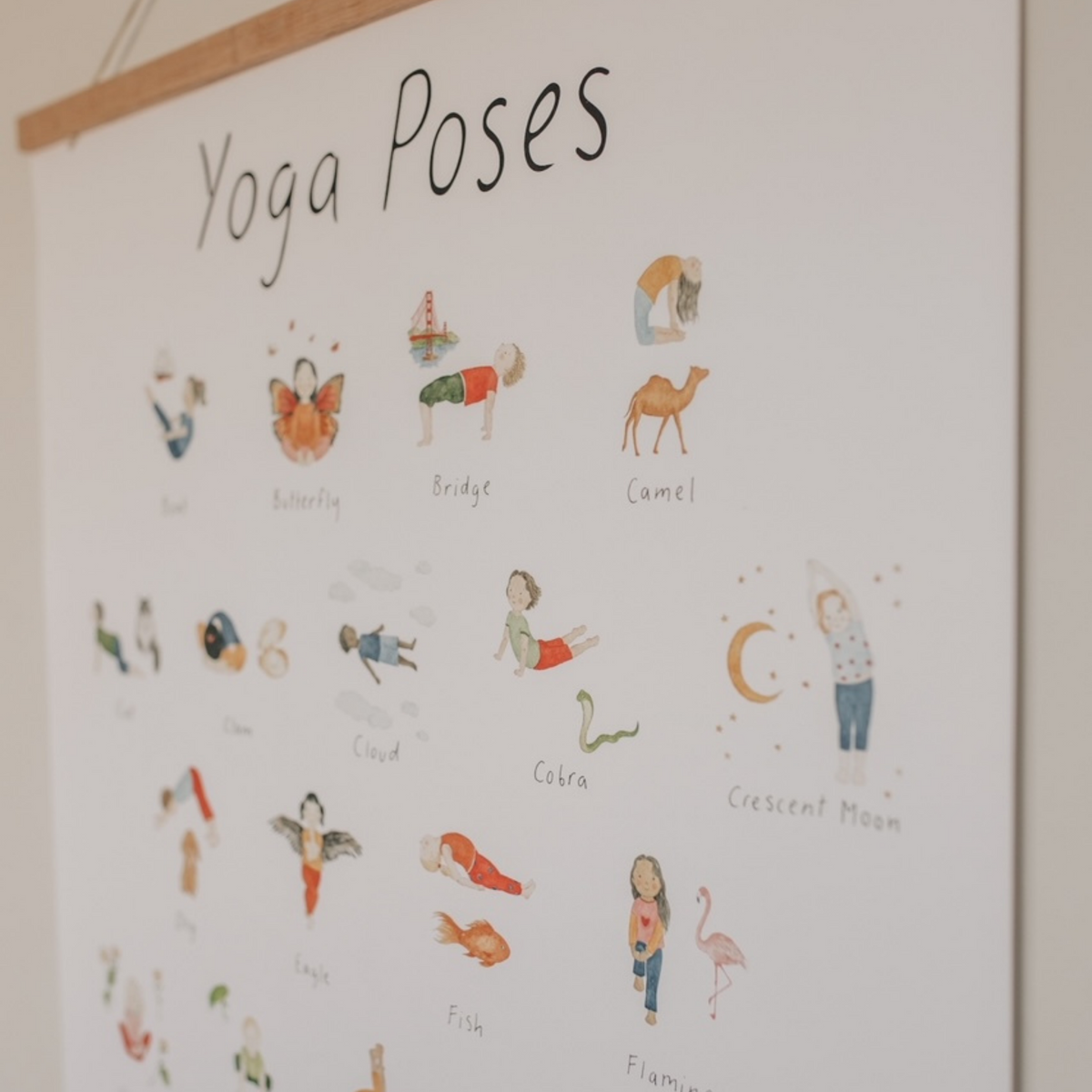 Yoga Poses For Kids Poster